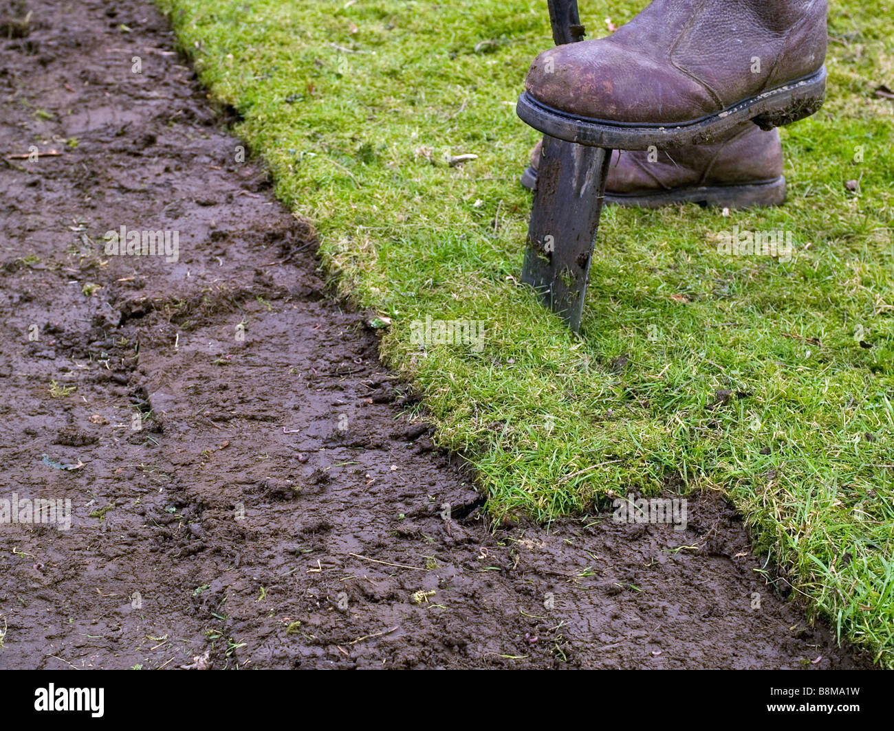 Turf cutting hi-res stock photography and images - Alamy