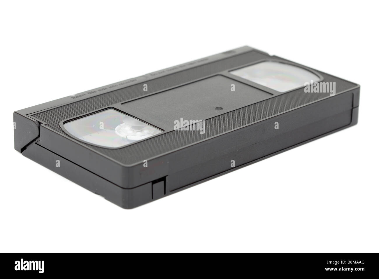 side view of vhs video tape isolated against white background Stock ...