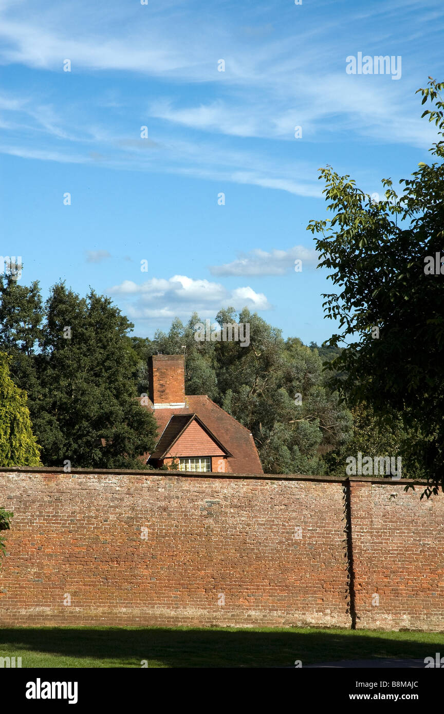 Walled garden and cottage at broadclyst Devon Stock Photo - Alamy