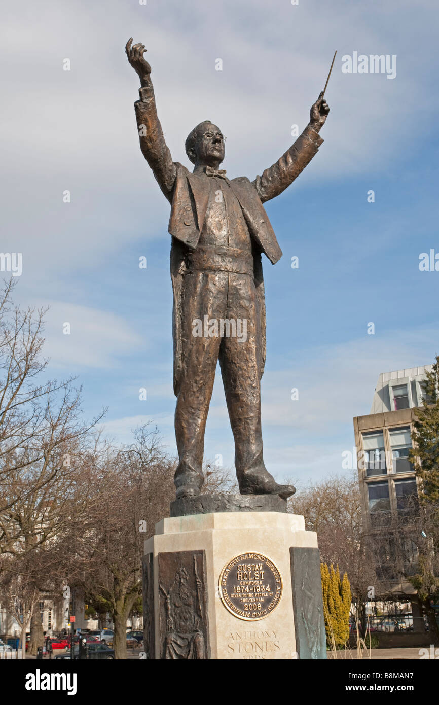Bronze statue and plaques honouring eminent British Composer Gustav ...