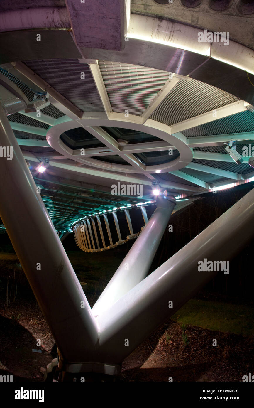 Underside of The Living Bridge, University of Limerick, Ireland Stock ...