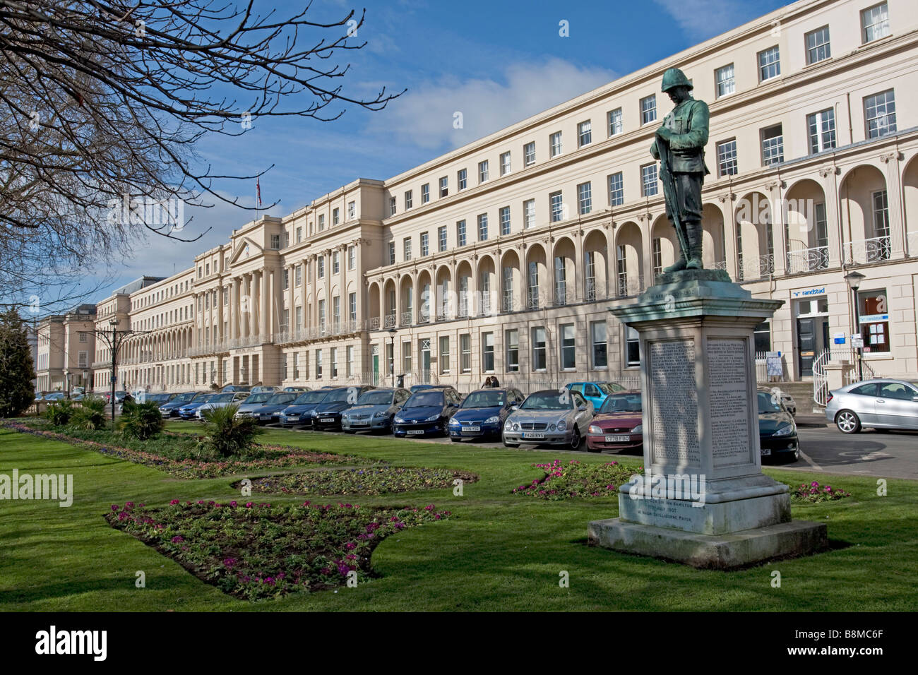 South African war memorial outside regency buildings of Cheltenham ...