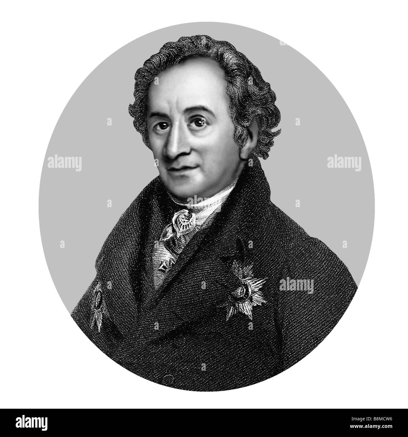 Johann wolfgang von goethe 1749 1832 german poet hi-res stock ...