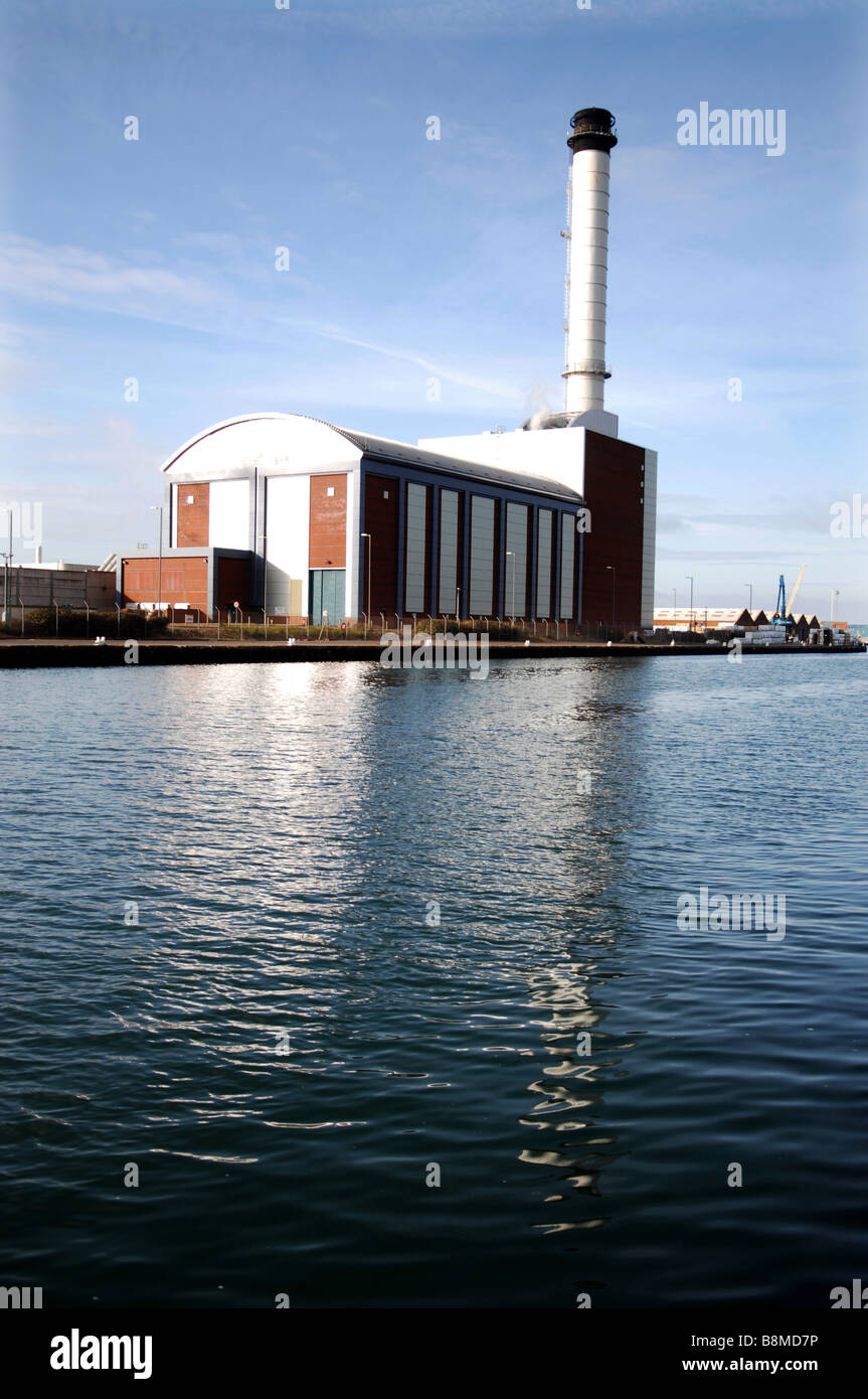 Shoreham Power Station in Shoreham Harbour Sussex UK Stock Photo - Alamy
