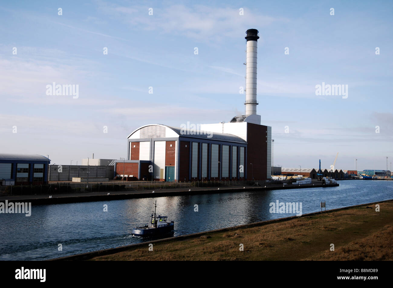 Shoreham gas-fired Power Station in Shoreham Harbour Sussex UK Stock ...