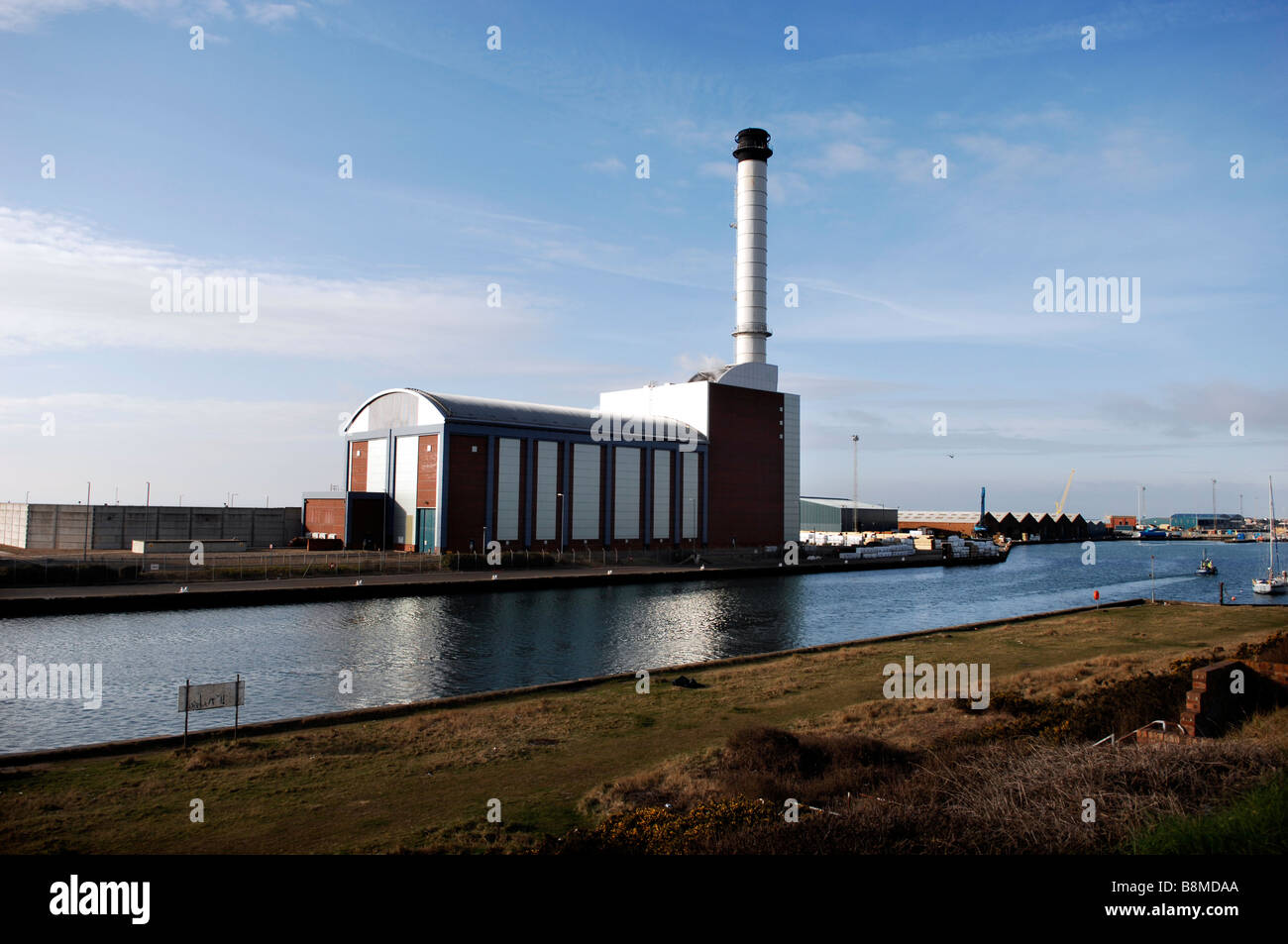 Shoreham Power Station gas powered in Shoreham Harbour Sussex UK Stock ...