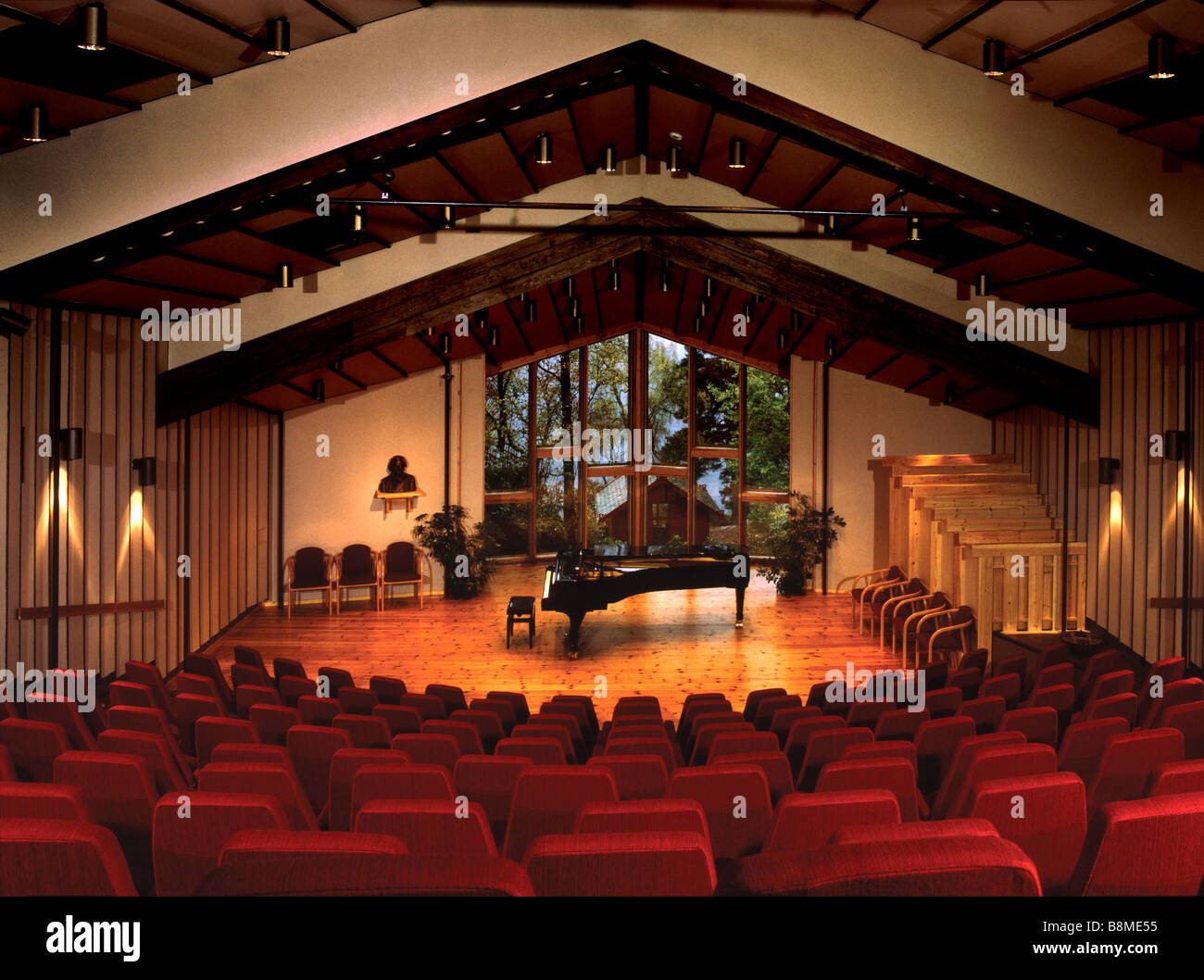 Troldsalen,The Concert Hall at Troldhaugen, Edvard Grieg´s Museum Stock ...
