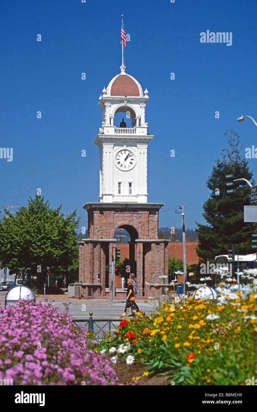 The Town Clock, Santa Cruz, California Stock Photo - Alamy