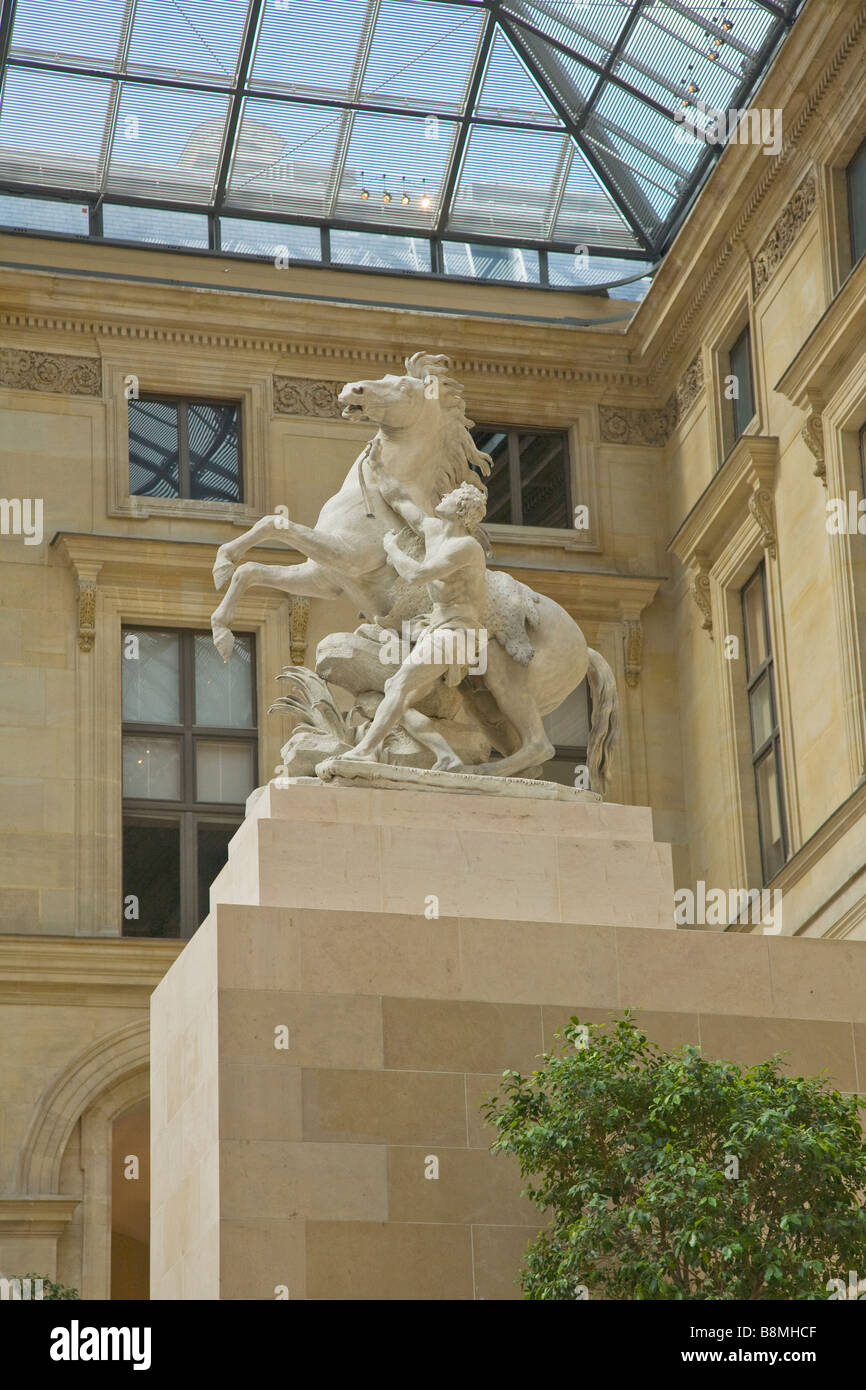 Horses of Marly sculptures by Guillaume Coustou completed 1745 reign of ...
