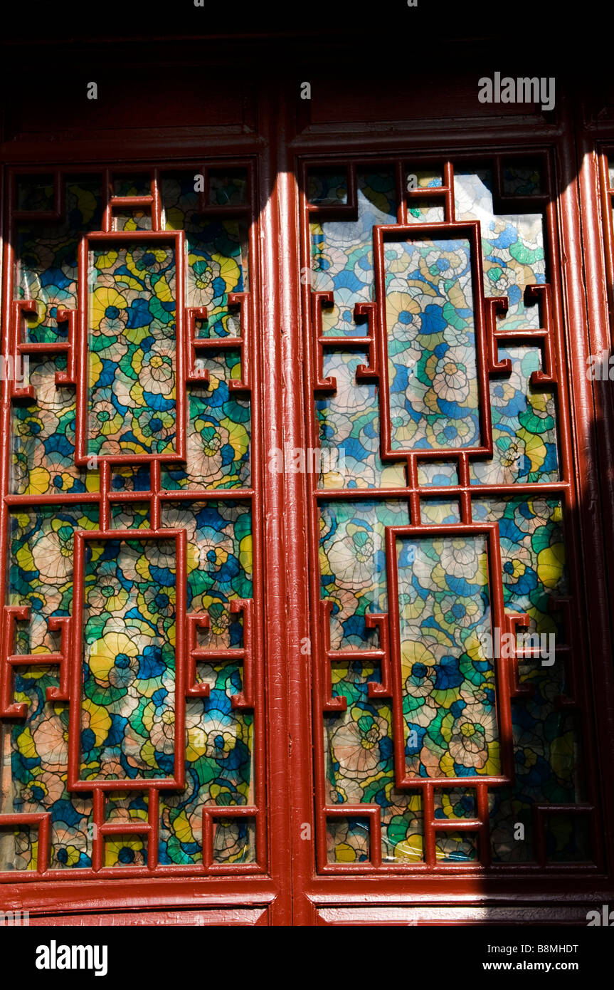 A beautiful Chinese window Stock Photo - Alamy