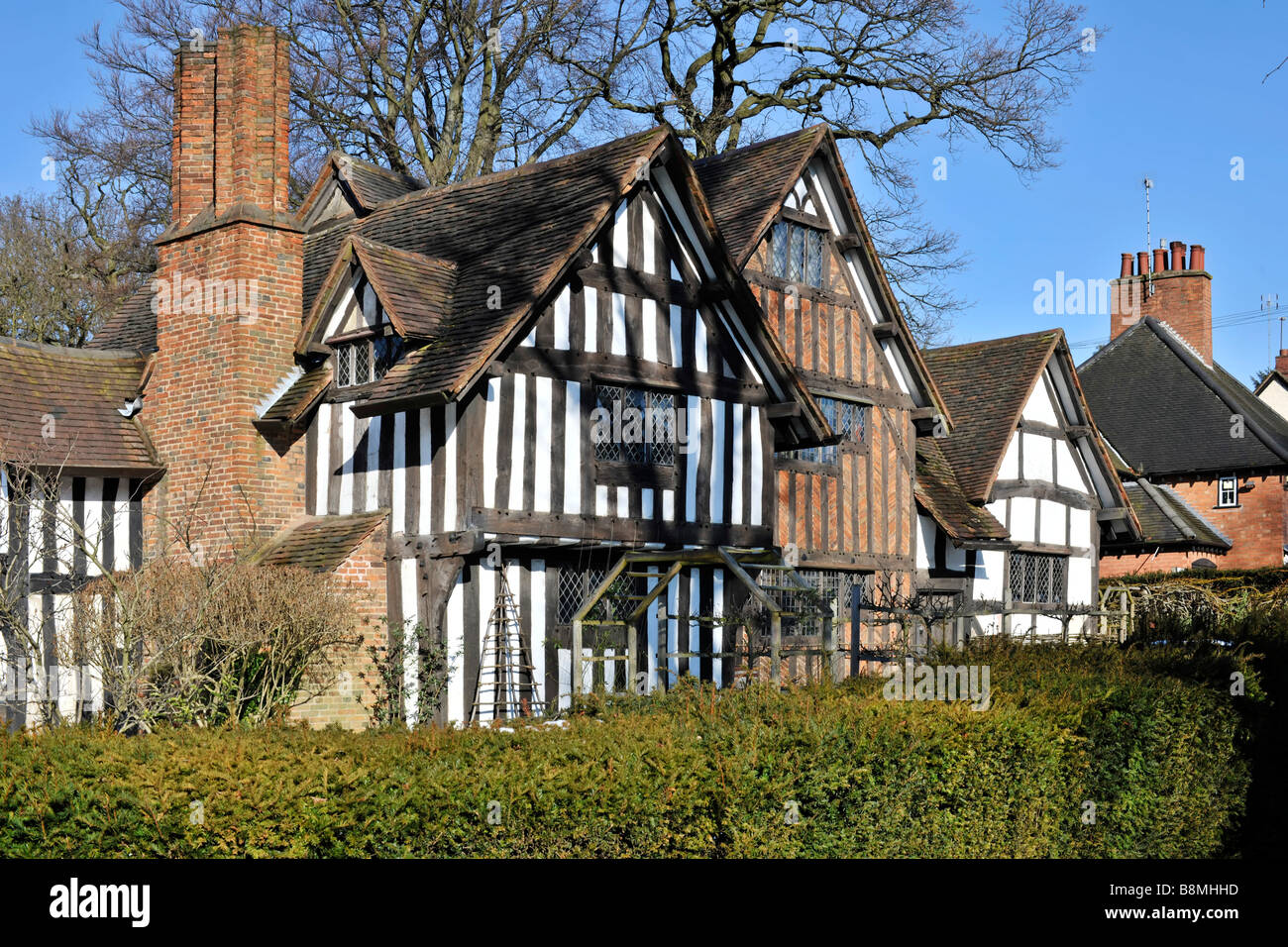 half timbered buildings selly hall bourneville birmingham midlands ...