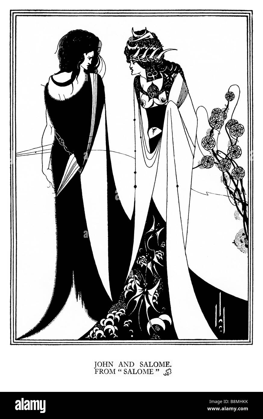 Aubrey Beardsley Salome John and Salome illustration from the play by ...