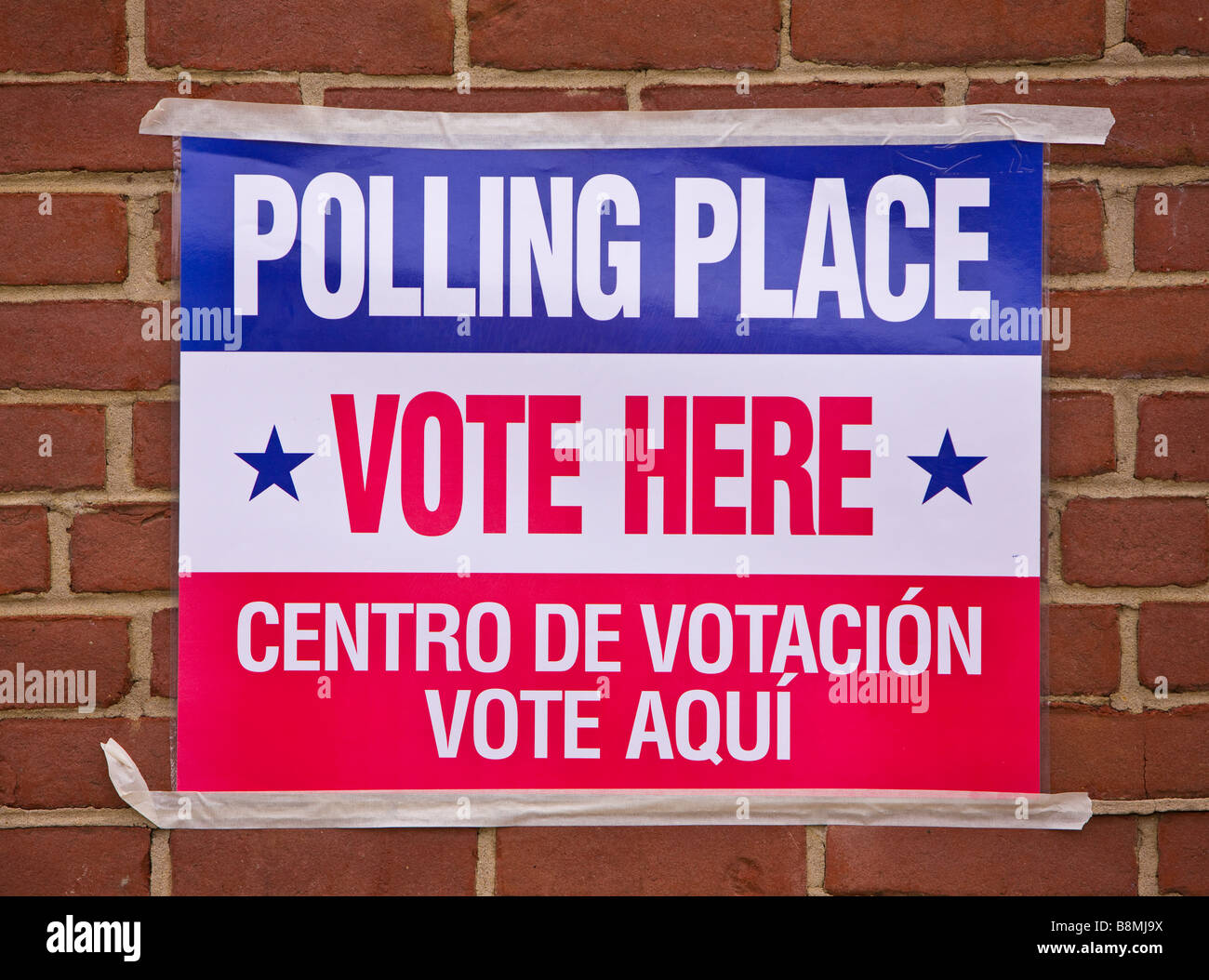 ARLINGTON VIRGINIA USA Voting sign on presidential election day ...
