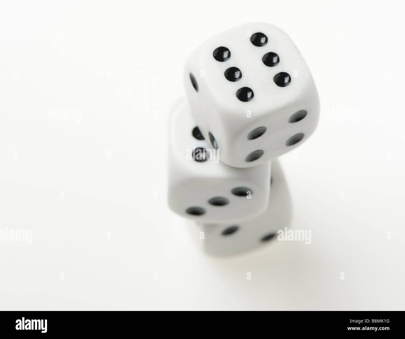 isolated dices Game cubes on a white background Stock Photo - Alamy
