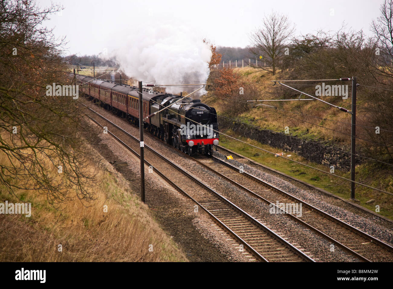 Oliver cromwell 70013 steam locomotive hi-res stock photography and ...