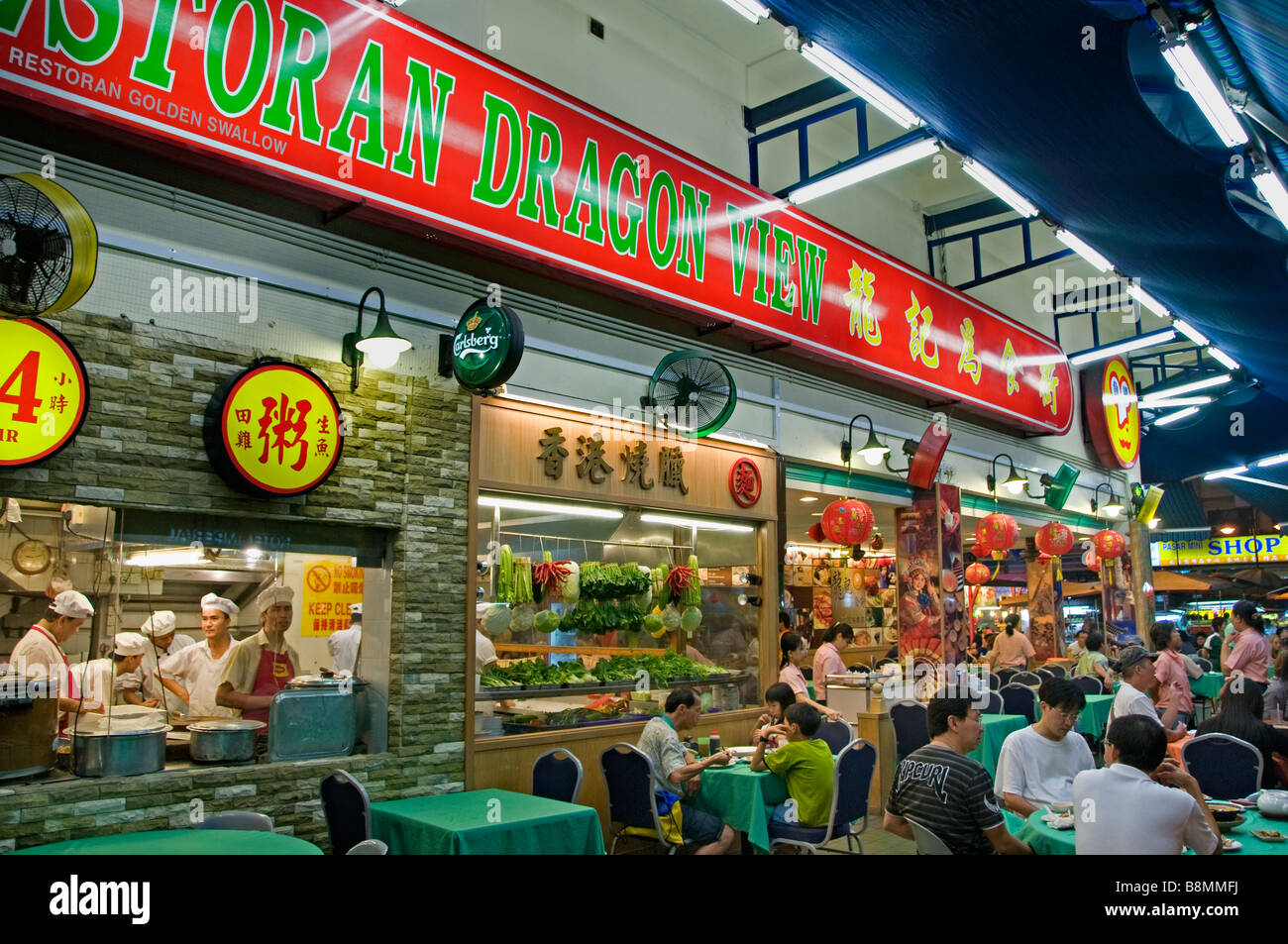 Malaysia Kuala Lumpur Bukit Bintang Kitchen open air Restaurant Jalan ...