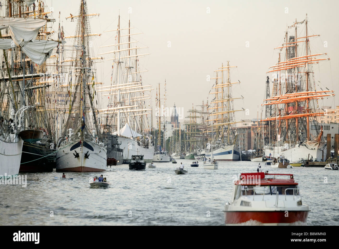 Tall Ships' Races Baltic 2003 Turku. Ships at berth Aura River For ...