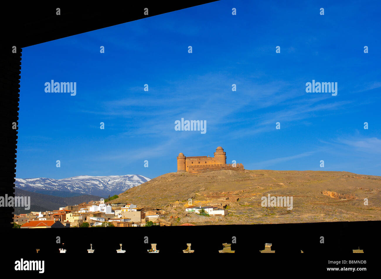 La Calahorra Renaissance castle S XVI at la Calahorra village Granada ...
