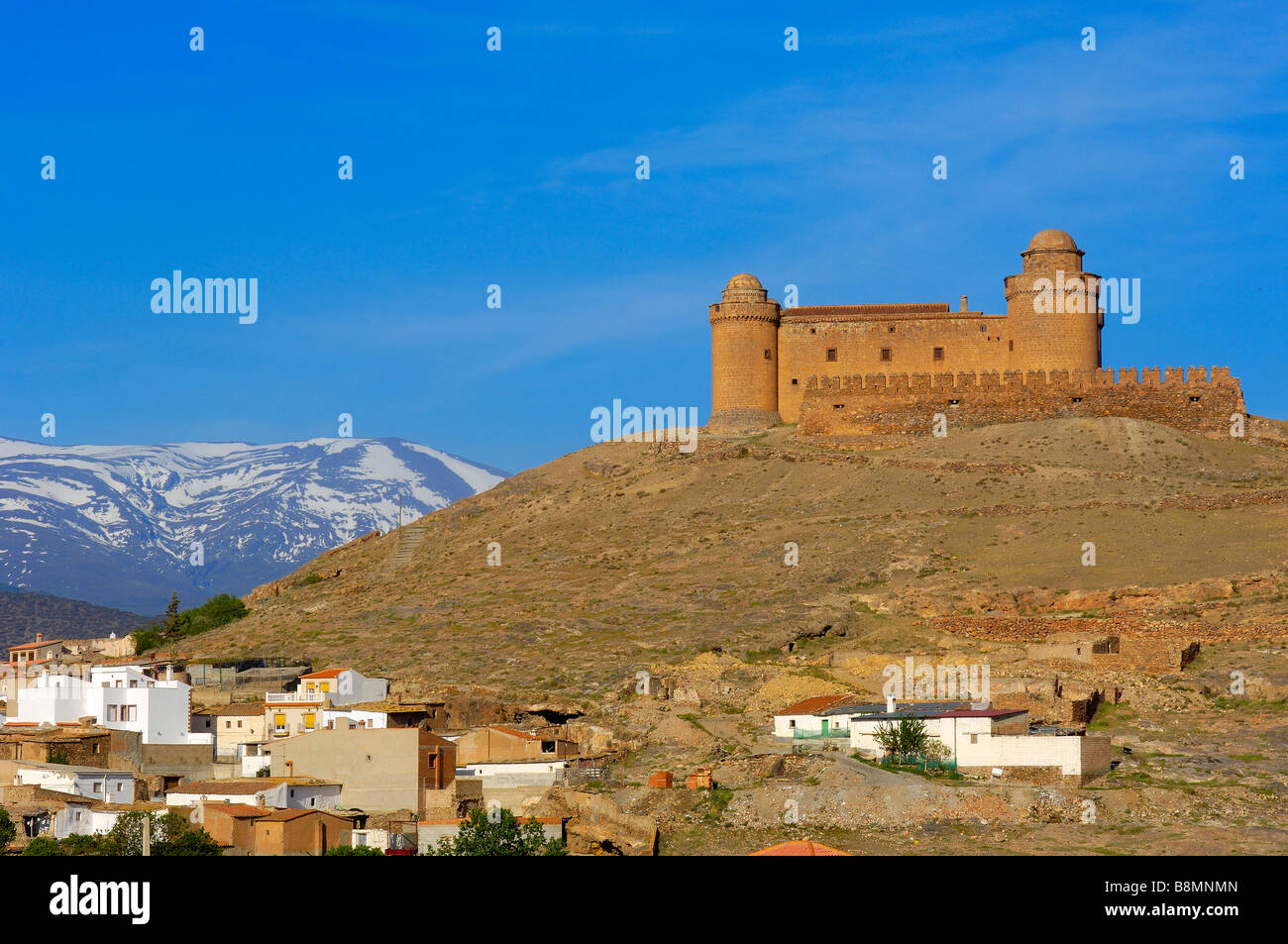La Calahorra Renaissance castle S XVI at la Calahorra village Granada ...