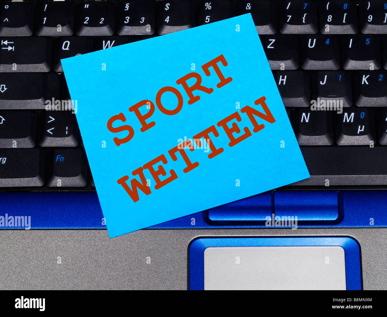 memo note on notebook, bets on sport Stock Photo - Alamy