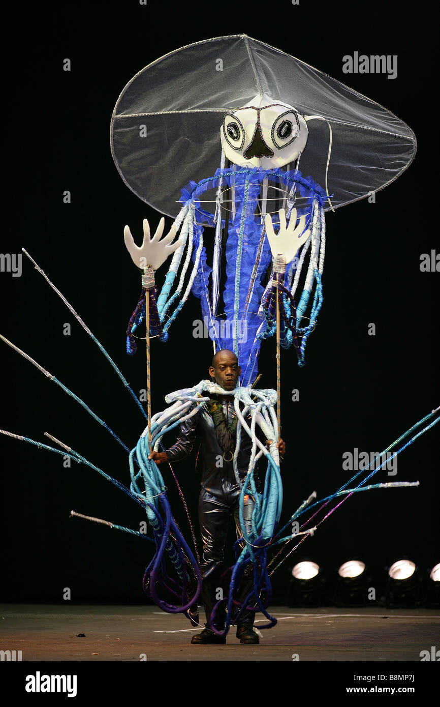 Notting Hill Carnival costumed character Stock Photo - Alamy