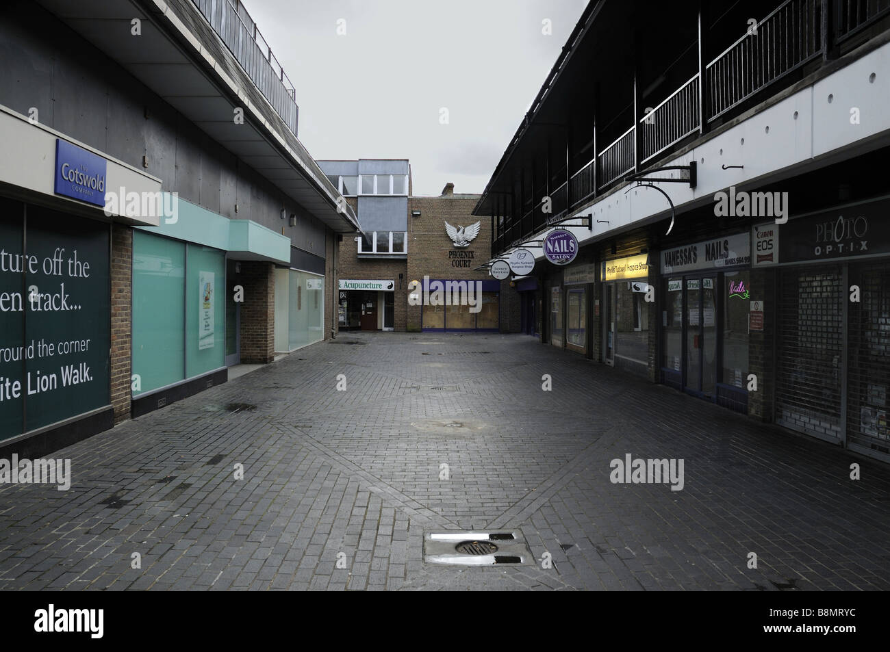 Guildford Shops shut down and empty Stock Photo - Alamy