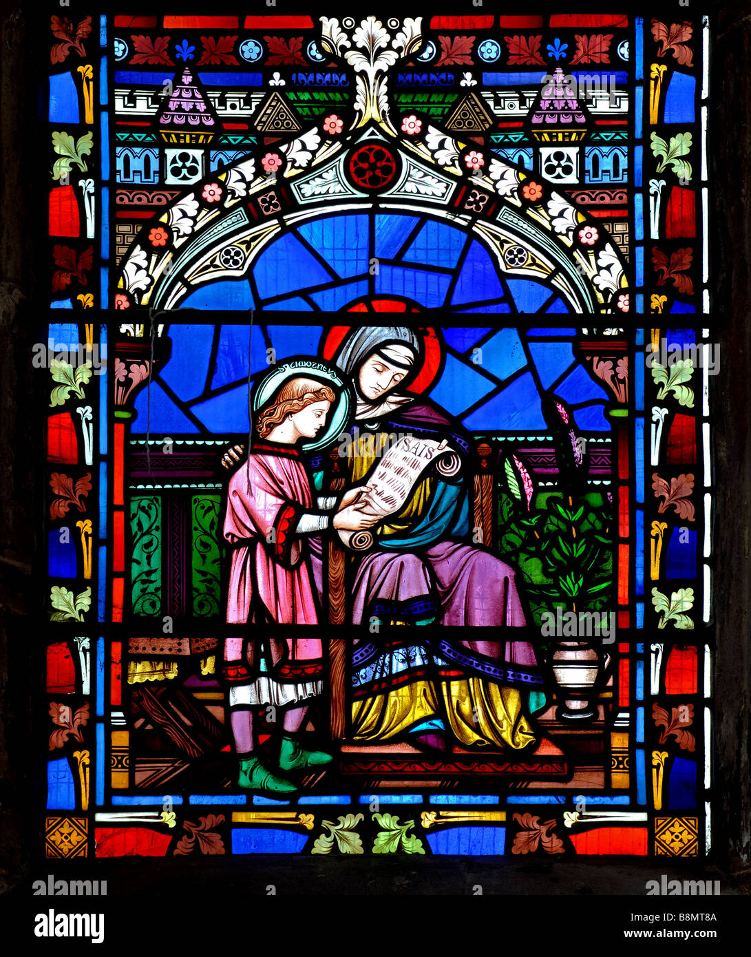 Stained glass in All Saints Church, Croughton, Northamptonshire ...