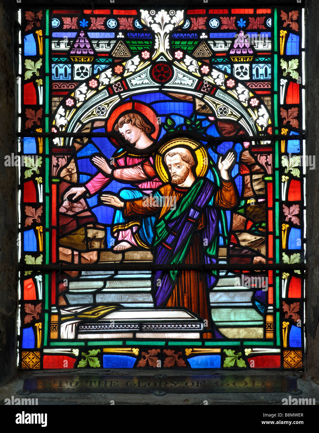 Stained glass in All Saints Church, Croughton, Northamptonshire ...