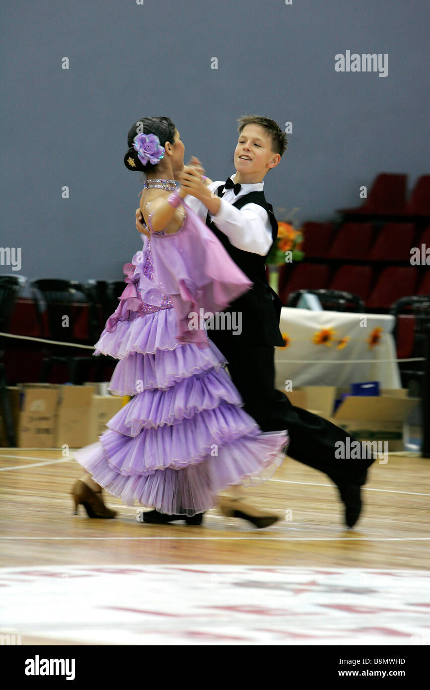 Children sports ballroom dance competition teen Stock Photo - Alamy