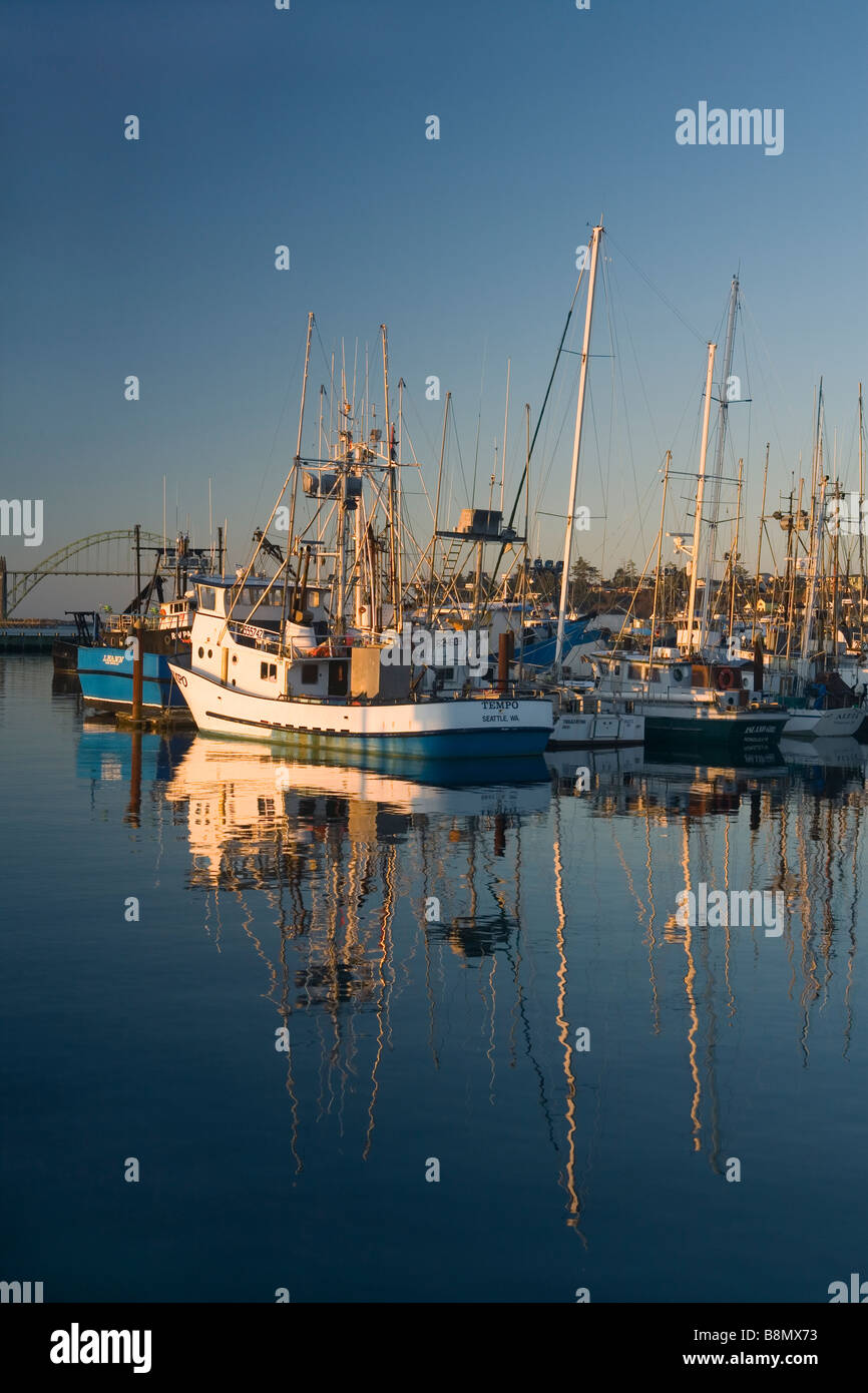Newport Harbor, Oregon, USA Stock Photo - Alamy