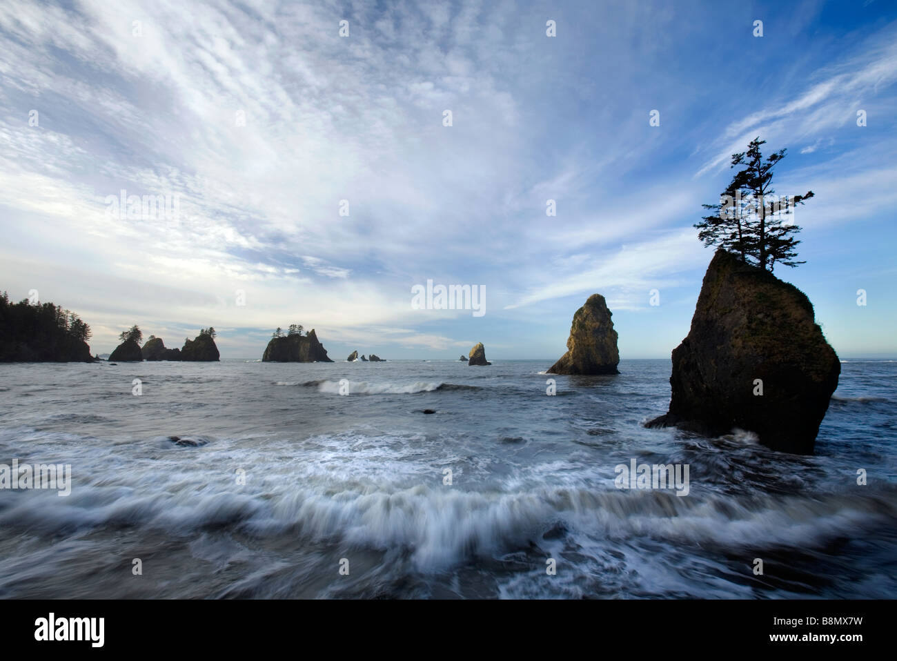 Point of Arches, Shi Shi Beach, Olympic National Park, Washington Stock ...