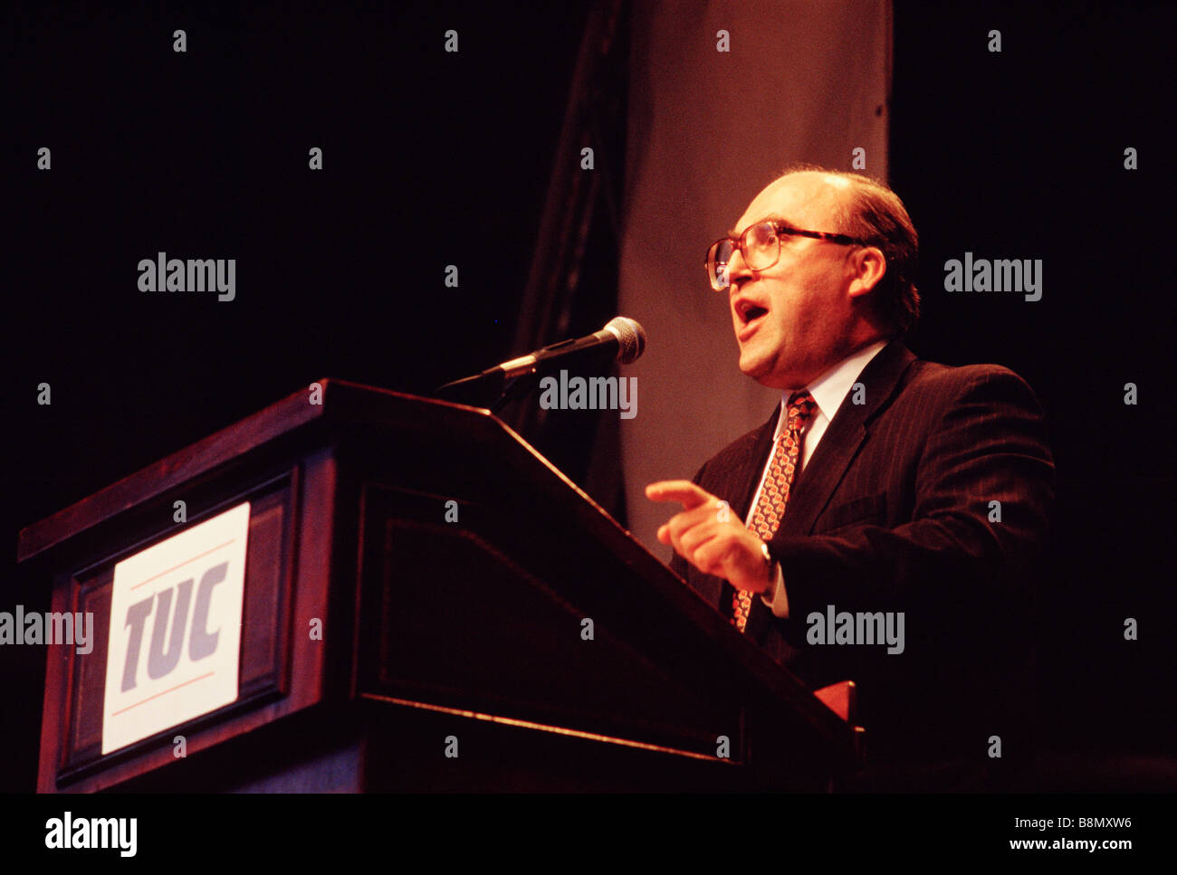 London England UK: John Smith, Labour politician, speaking at TUC rally ...