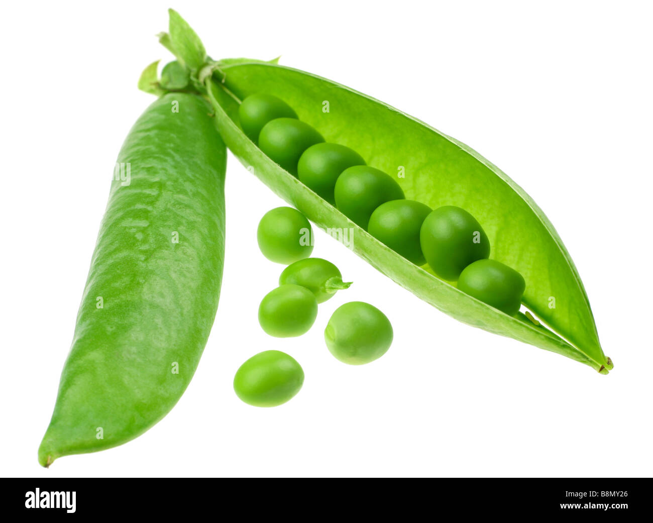 Green peas vegetable with seed closeup view Stock Photo - Alamy
