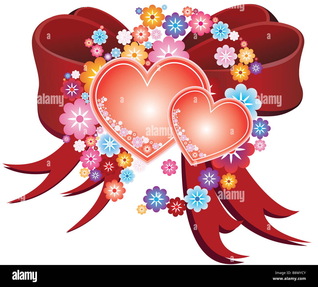 Floral heart hi-res stock photography and images - Alamy