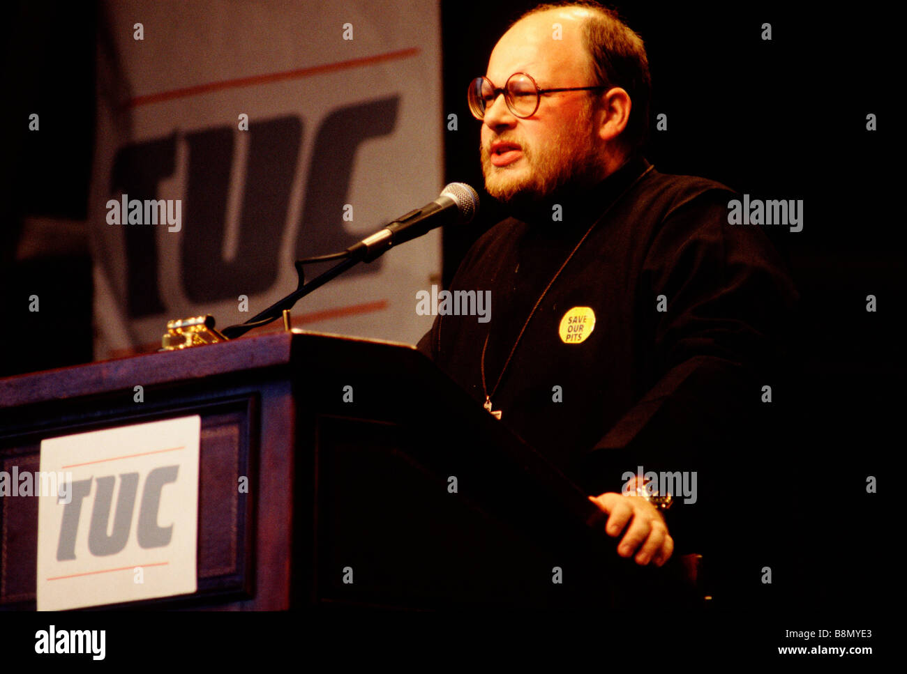 London England UK: Chruch leaders speaking at the TUC demonstration in ...