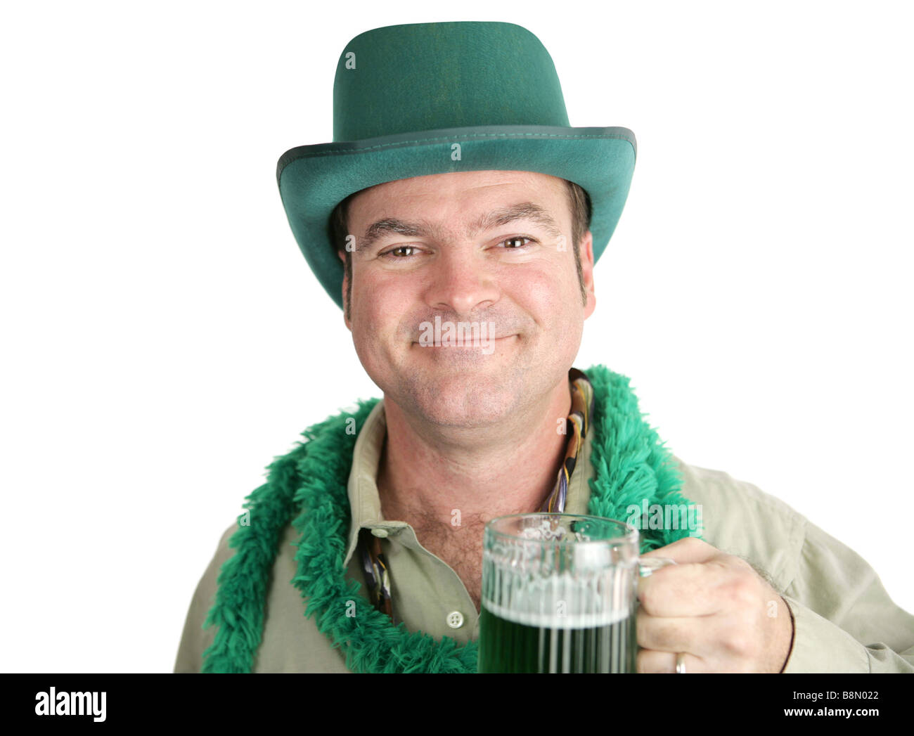 Series of an Irish man celebrating St. Patrick's Day Stock Photo - Alamy