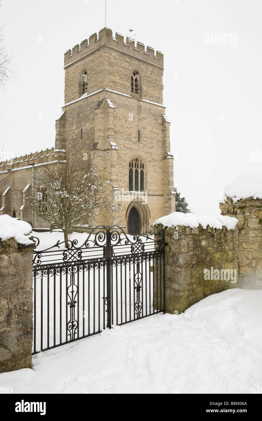 Old stone Church in the village of Dinton, Buckinghamshire Stock Photo ...