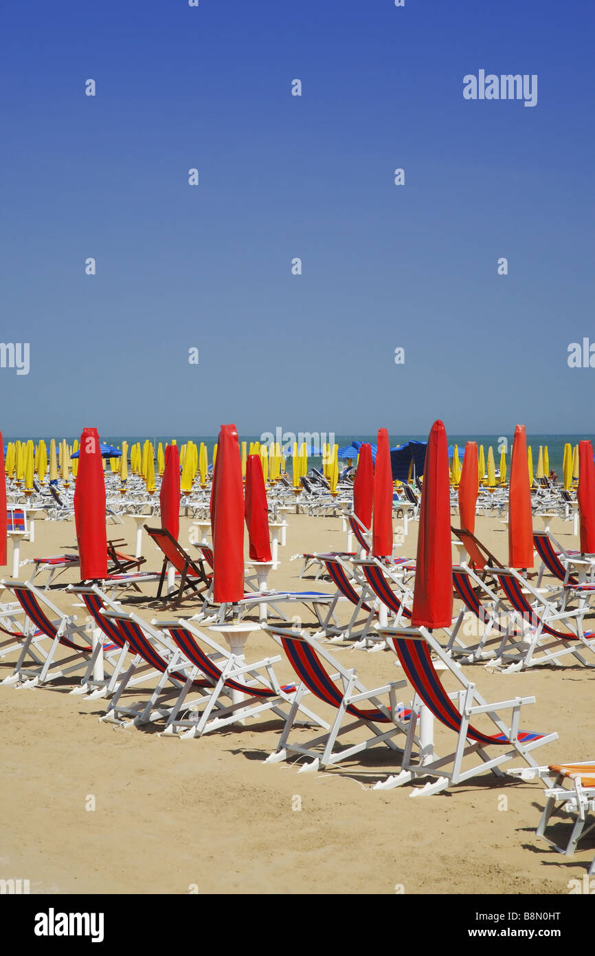 Italian beach, Adriatic sea Stock Photo - Alamy