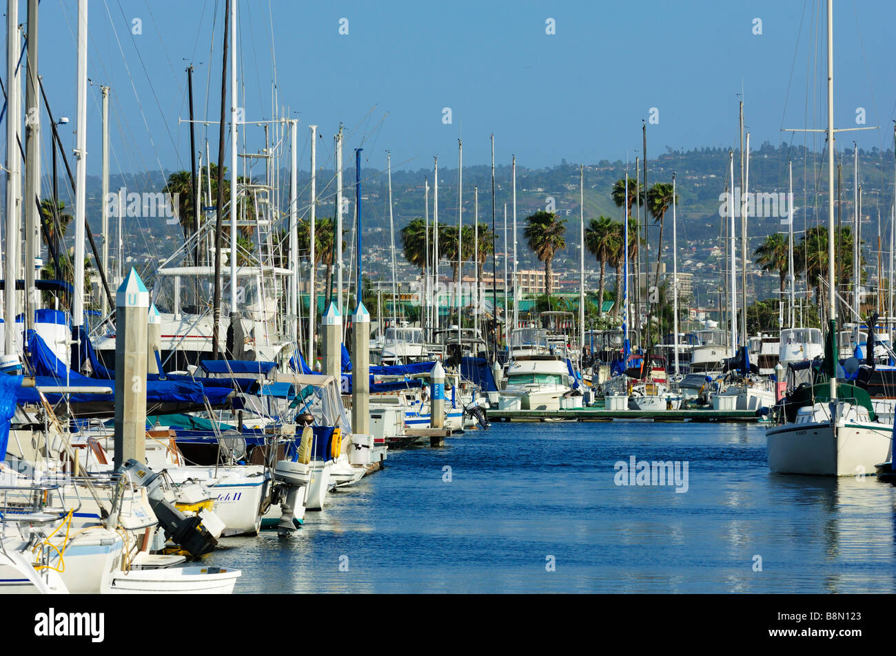 King Harbor Marina waterfront, Redondo Beach CA Stock Photo - Alamy
