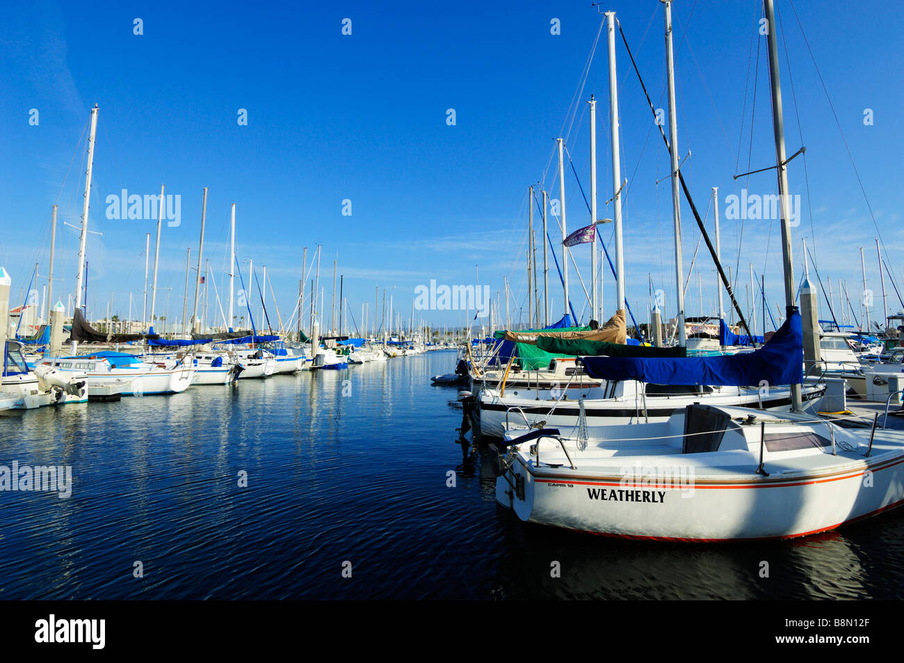 King Harbor Marina waterfront, Redondo Beach CA Stock Photo - Alamy