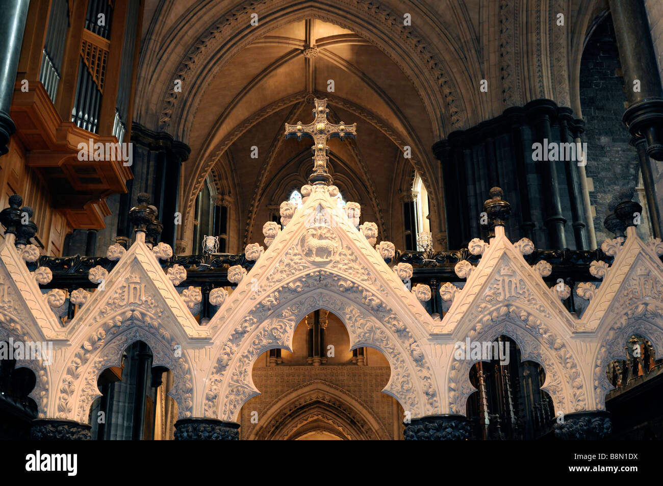 Architectural detail inside interior Cathedral of the Holy Trinity ...