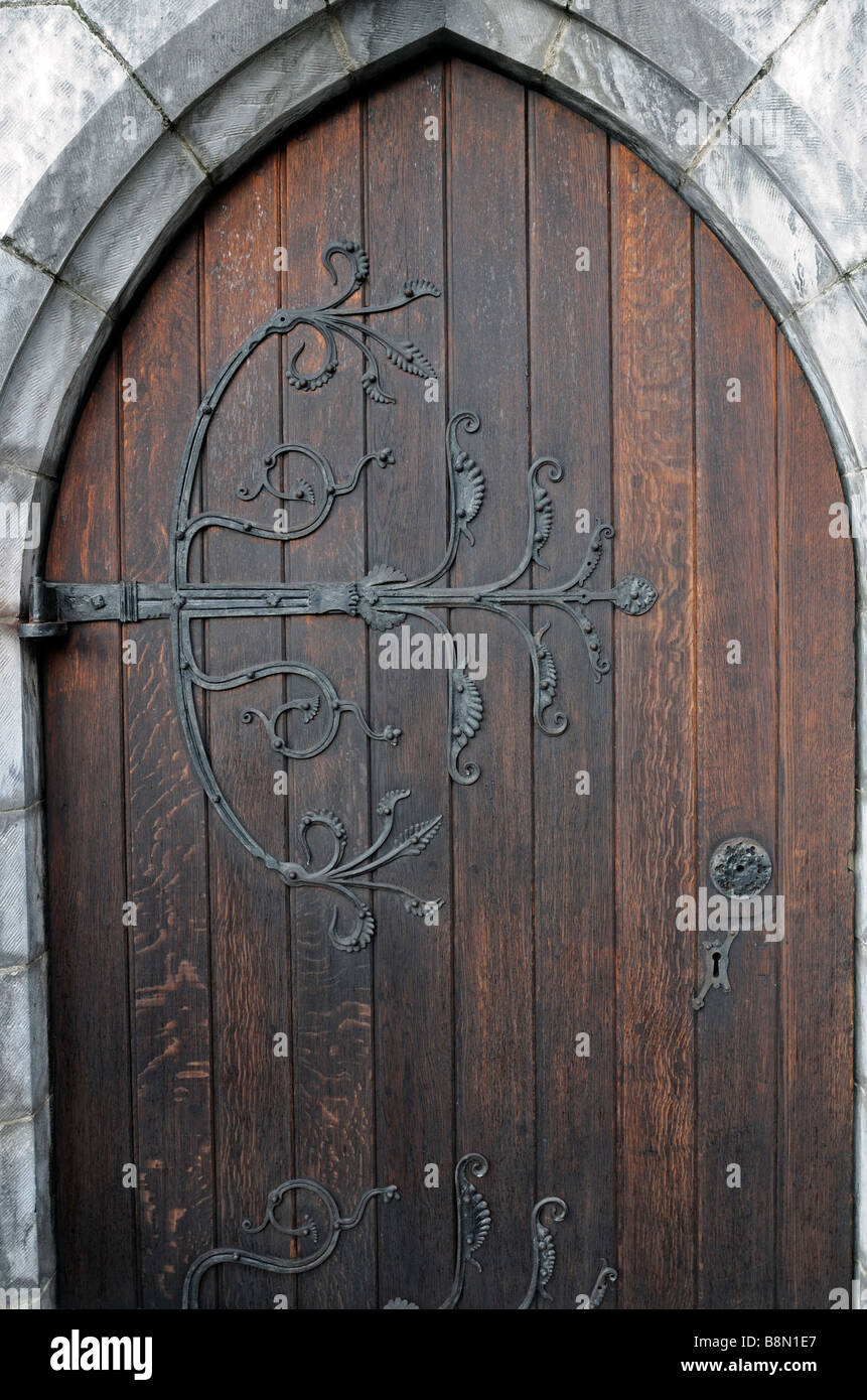 Closeup detail doorway Cathedral of the Holy Trinity Christ Church or ...