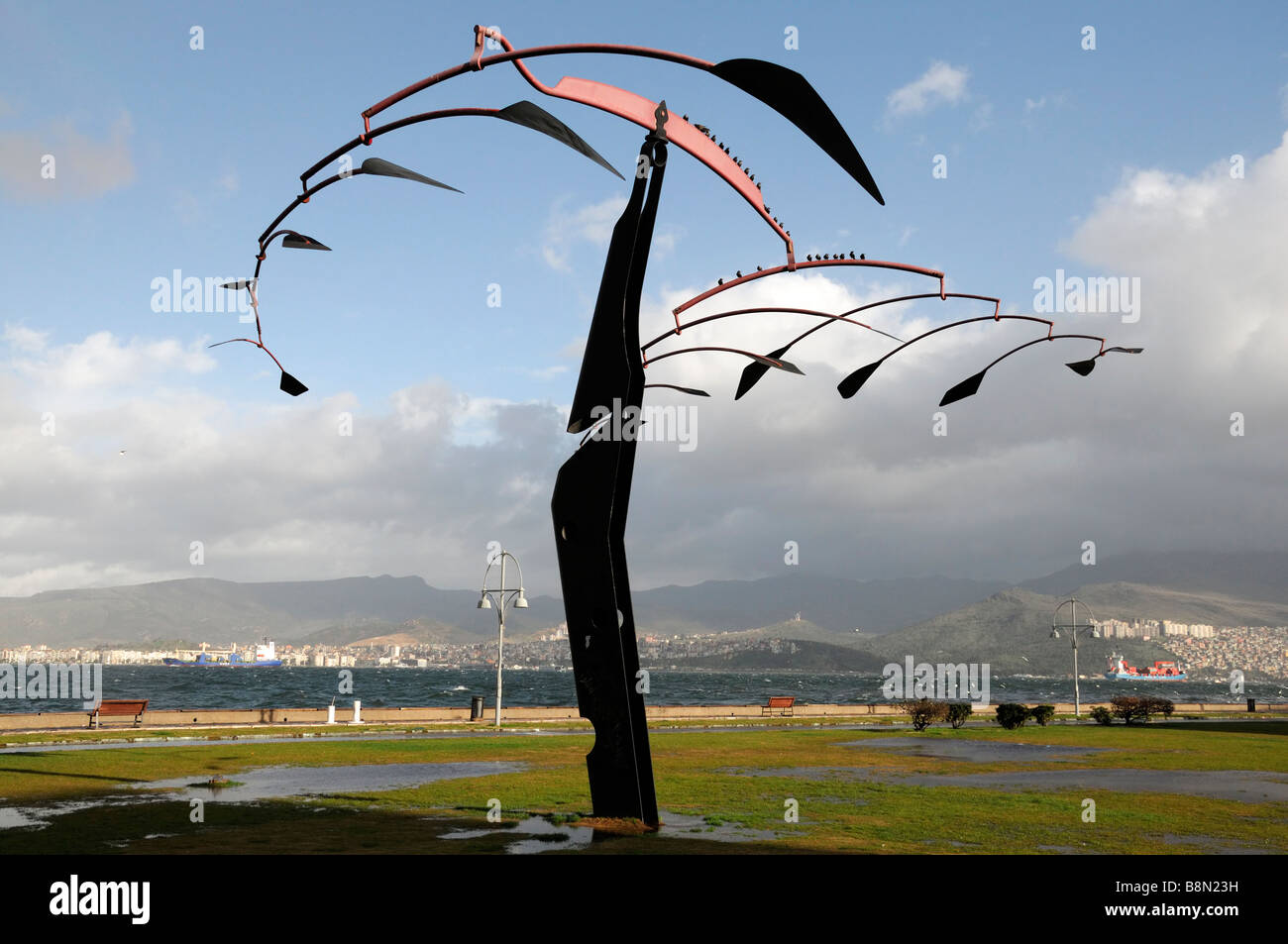 Sculpture art architecture representing represent sails ship shipping ...