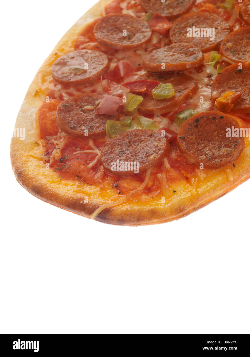 Pepperoni pizza italian thin base hi-res stock photography and images ...
