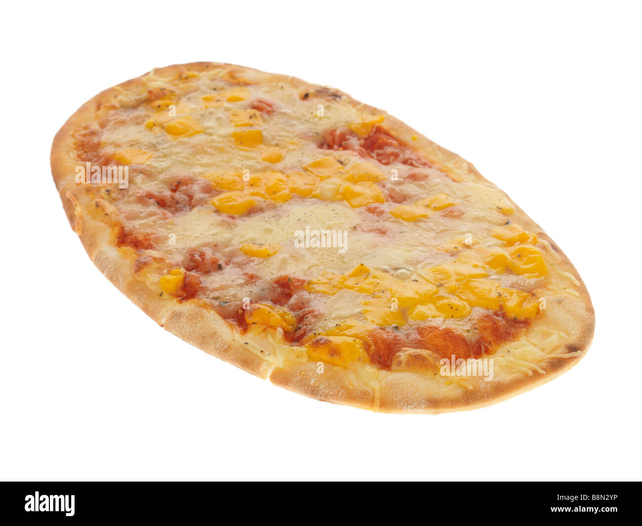 3 Cheese Pizza Stock Photo - Alamy
