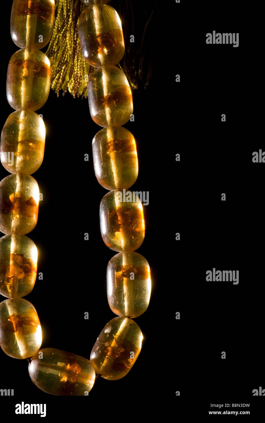 A greek kompoloi made of amber Stock Photo - Alamy