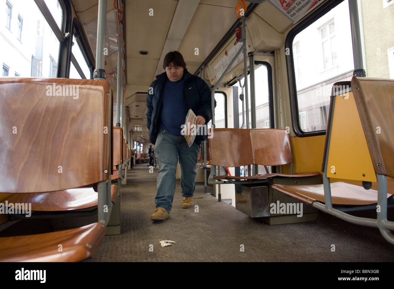 Inside of tram hi-res stock photography and images - Alamy