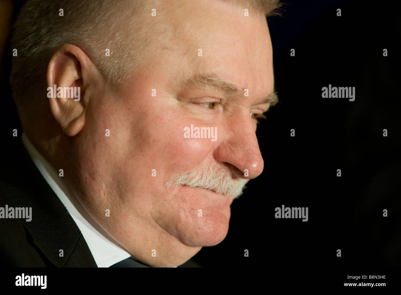 Lech Walesa, former President of Poland, and Chairman of Solidarity ...