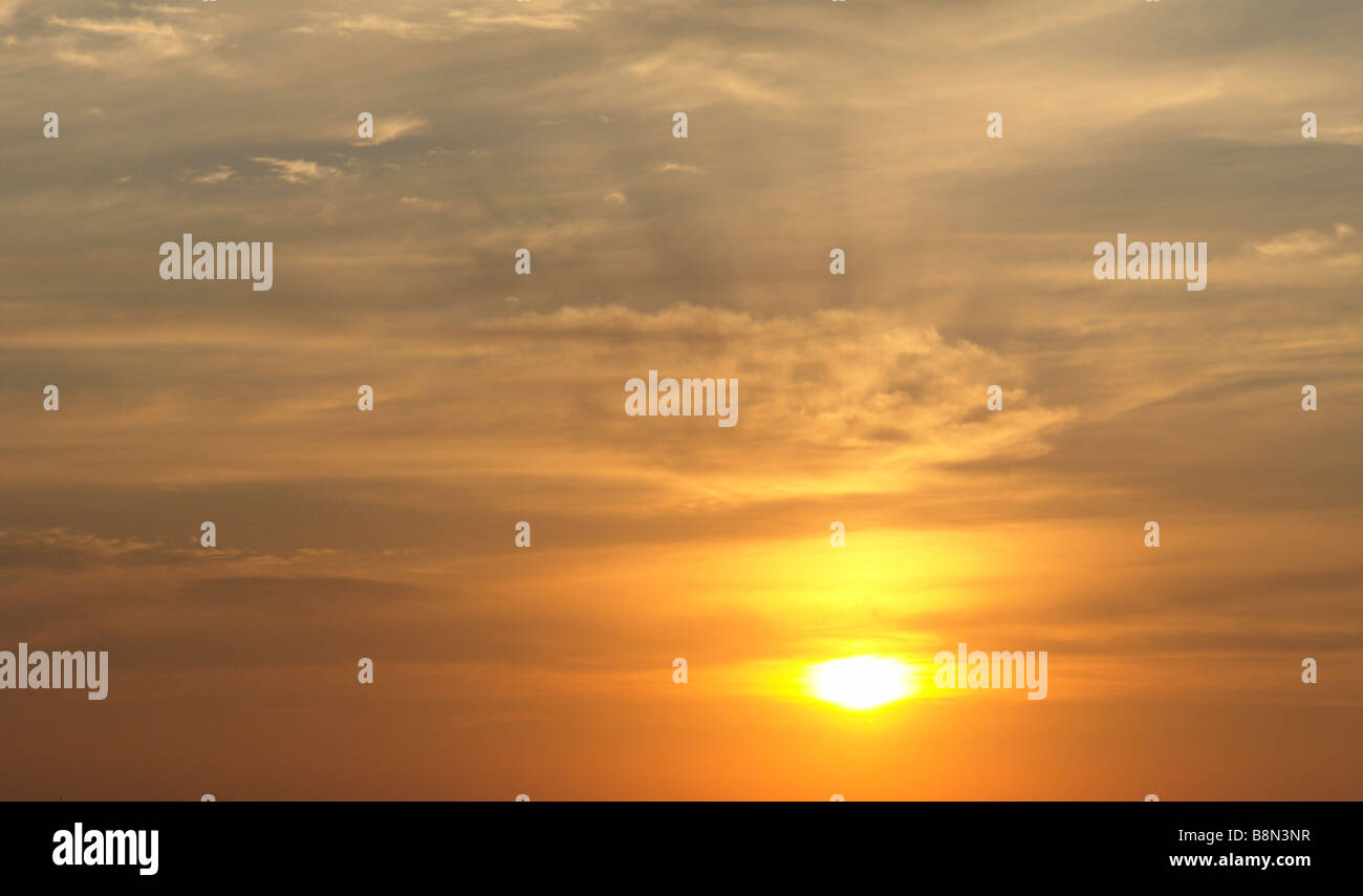 sunset and sky in india Stock Photo - Alamy