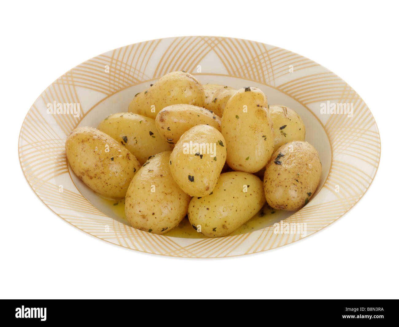 Closeup potatoes against white Cut Out Stock Images & Pictures - Alamy